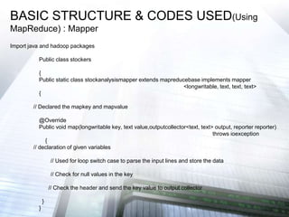 Hadoop - Stock Analysis | PPTX | Programming Languages | Computing