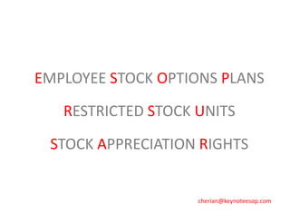 Stock based compensations design for startups | PDF