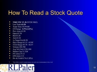 Stock Basics | PPT