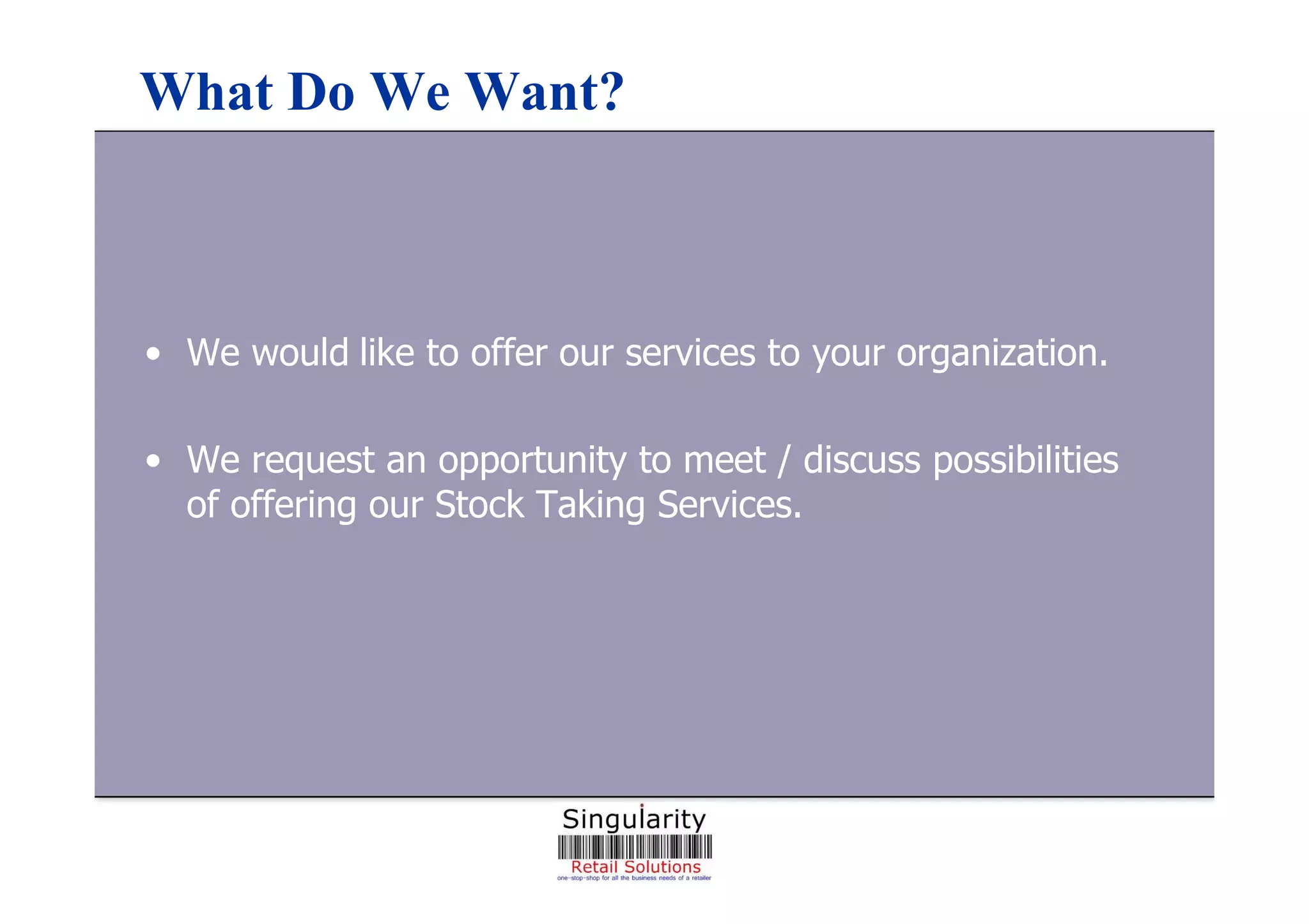 Stock counting services | PDF