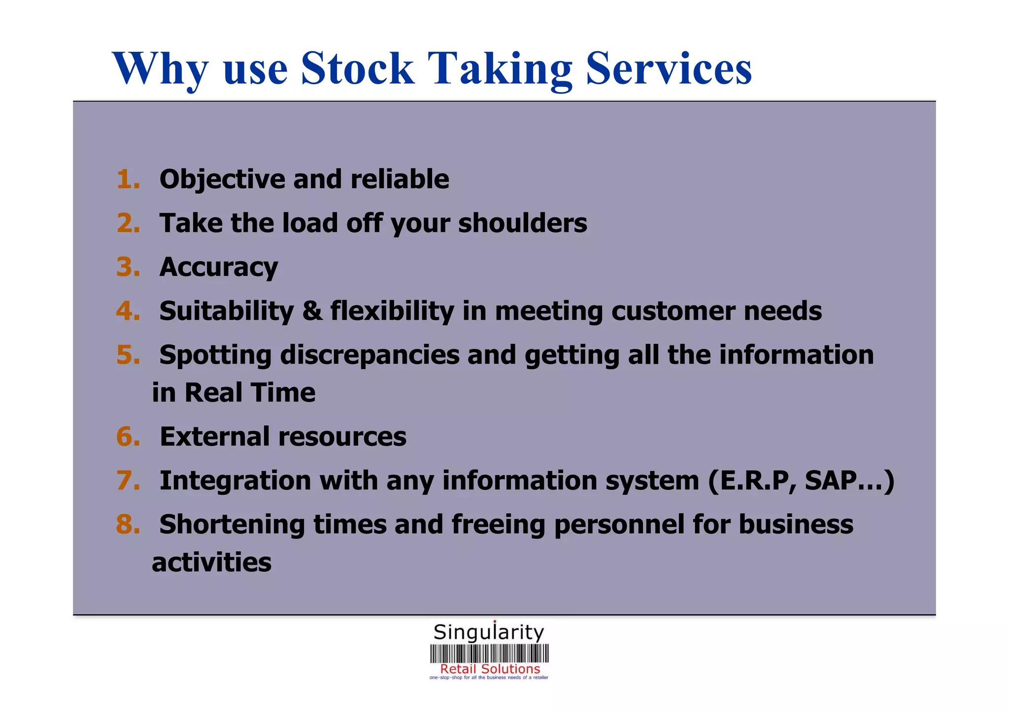 Stock counting services | PDF