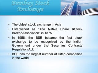 Stock exchange of india | PPTX