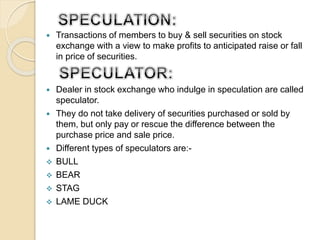 Stock exchange | PPTX