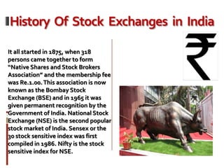 Stock Exchanges In India | PPTX