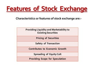 Stock Exchanges In India | PPTX