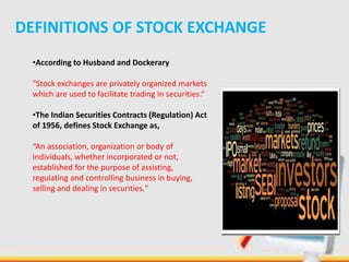 Stock exchange in india.. | PPTX