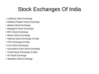 Stock exchange project | ODP