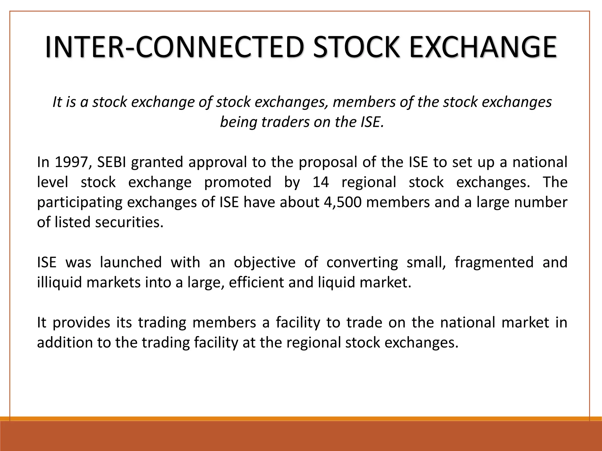 Stock exchanges in india | PPTX