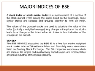 Stock exchanges in india | PPTX