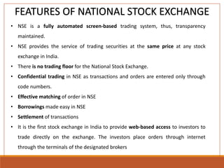 Stock exchanges in india | PPTX