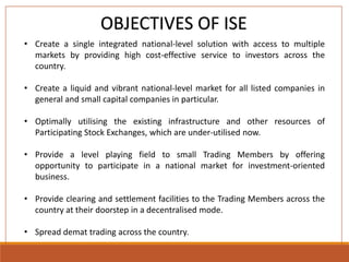 Stock exchanges in india | PPTX