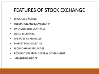 Stock exchanges in india | PPTX