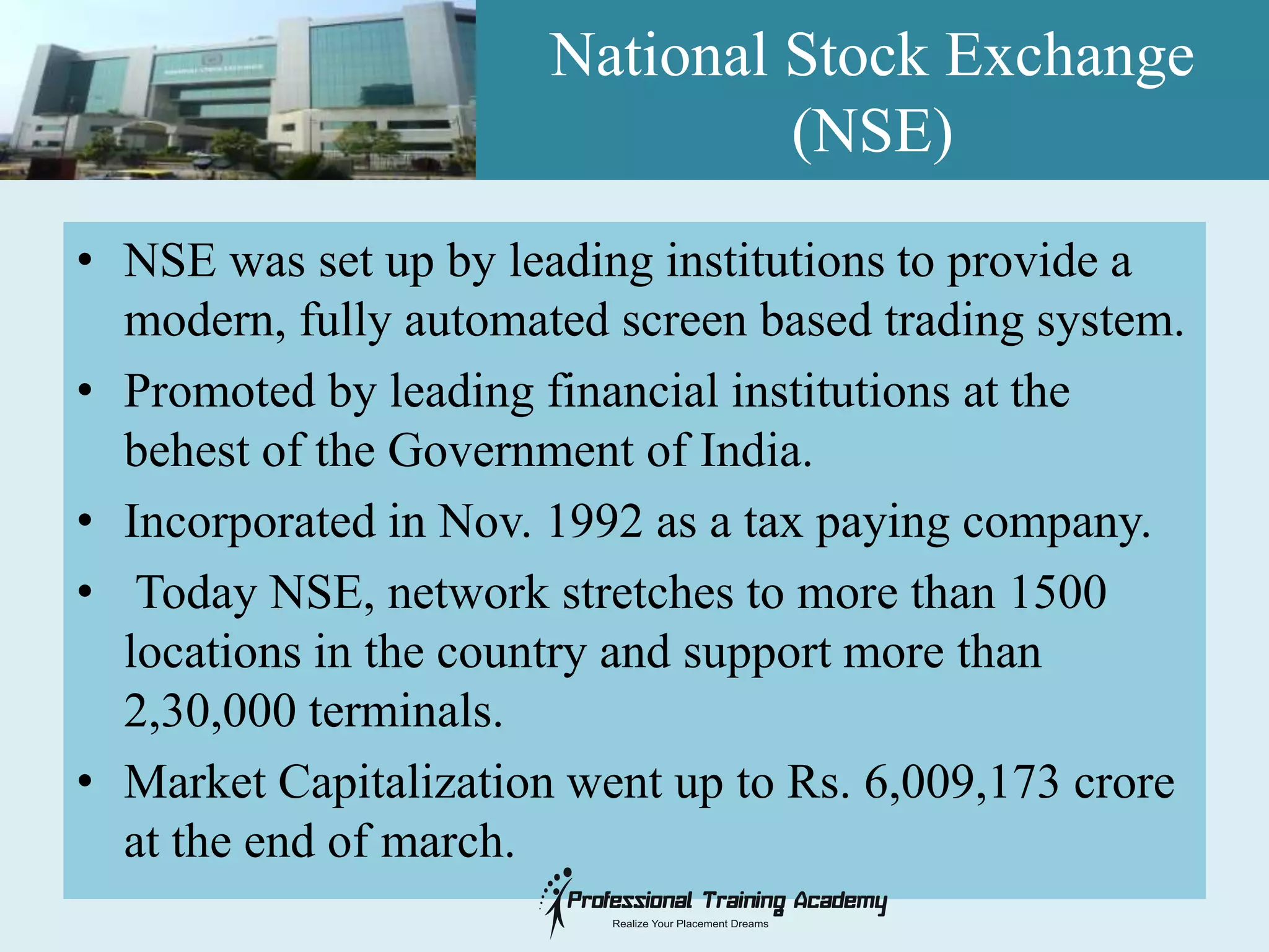 Stock exchanges of India | PPSX