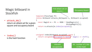 Introduction to Stockfish bitboard representation and magic bitboard | PPTX