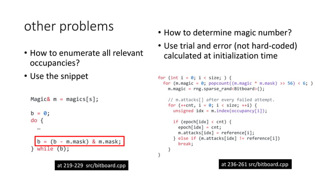 Introduction to Stockfish bitboard representation and magic bitboard | PPTX
