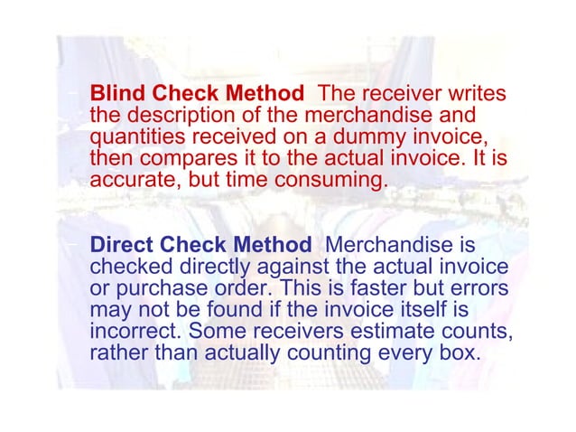 Stock handling | PPT | Logistics | Business
