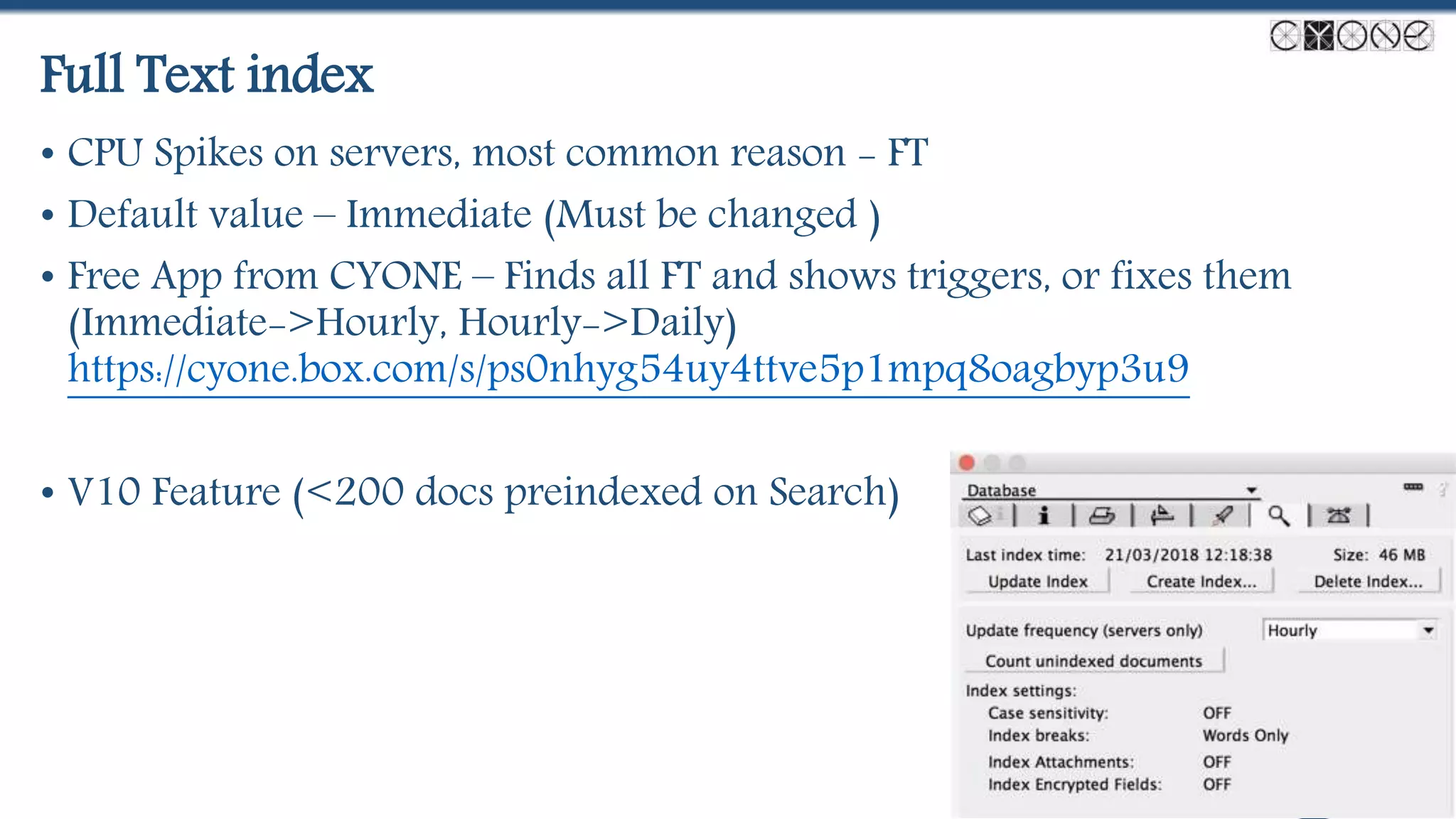 IBM Domino / IBM Notes Performance Tuning | POTX