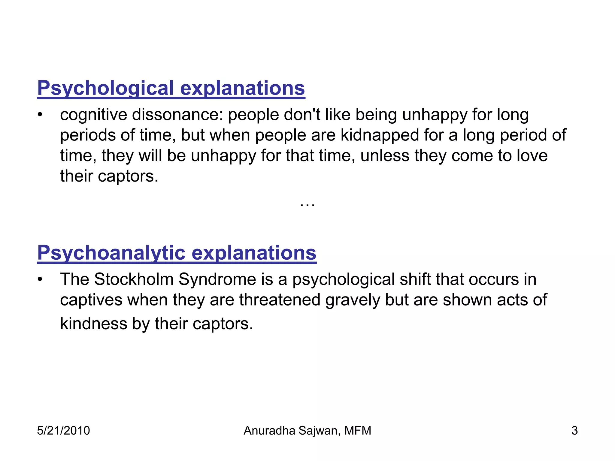 Stockholm syndrome | PPTX