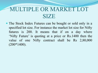 Stock Index Future (SIF) | PPTX
