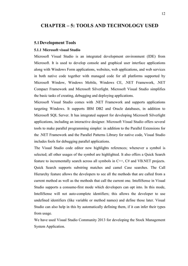 Stock Management System Documentation | PDF