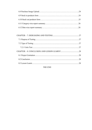 Stock Management System Documentation | PDF