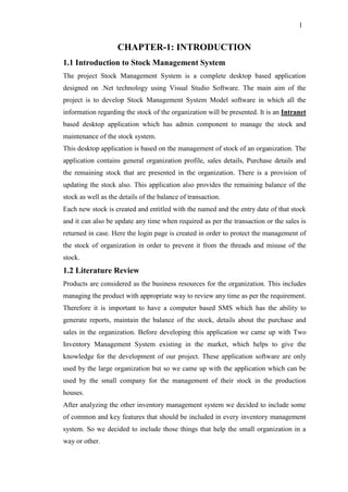 Stock Management System Documentation | PDF