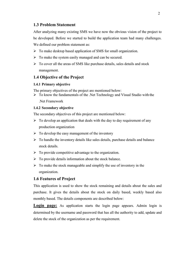 Stock Management System Documentation | PDF