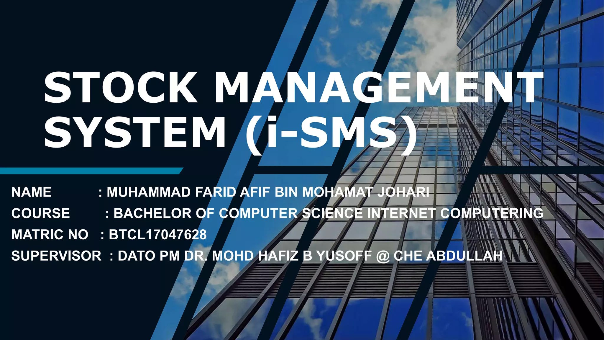 Stock management system slide | PPTX