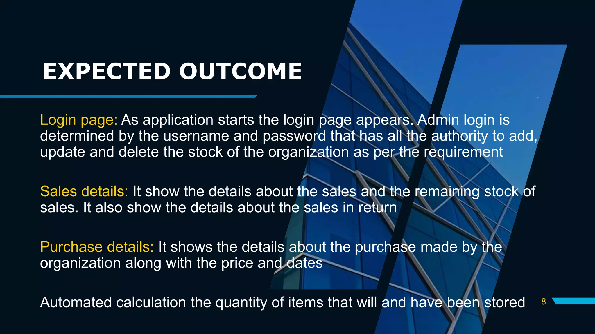Stock management system slide | PPTX