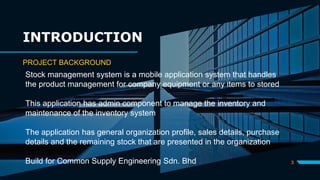 Stock management system slide | PPTX