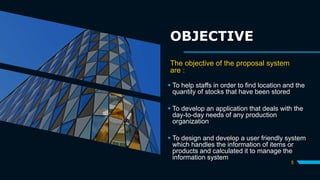 Stock management system slide | PPTX