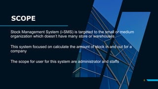 Stock management system slide | PPTX
