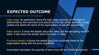 Stock management system slide | PPTX