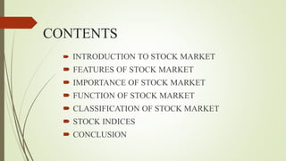 Stock market | PPTX