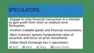 Stock market for beginners: | PPTX