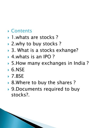 stock market basic information | PDF
