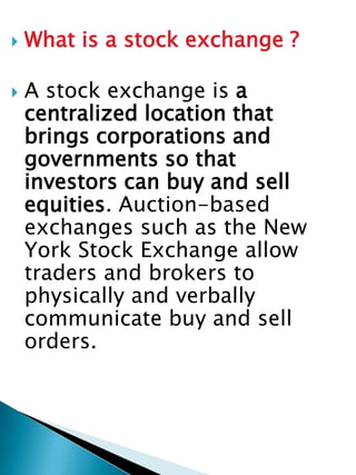 stock market basic information | PDF