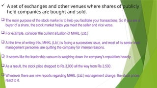 Stock Market , definition, How it works, which are financial ...