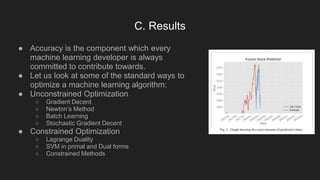 Stock market analysis using supervised machine learning | PPTX