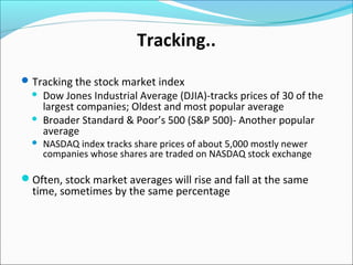 Stock market and the economy ppt slides | PPT