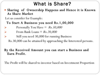 Stock market basic | PPT