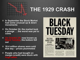 Stock market crash | PPTX