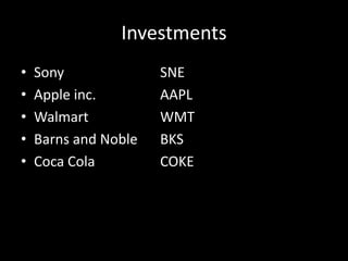 Stock Market Game | PPTX