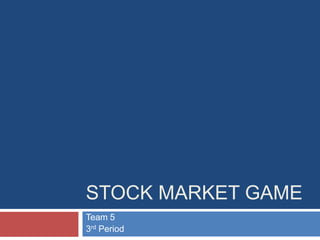 Stock market game | PPT