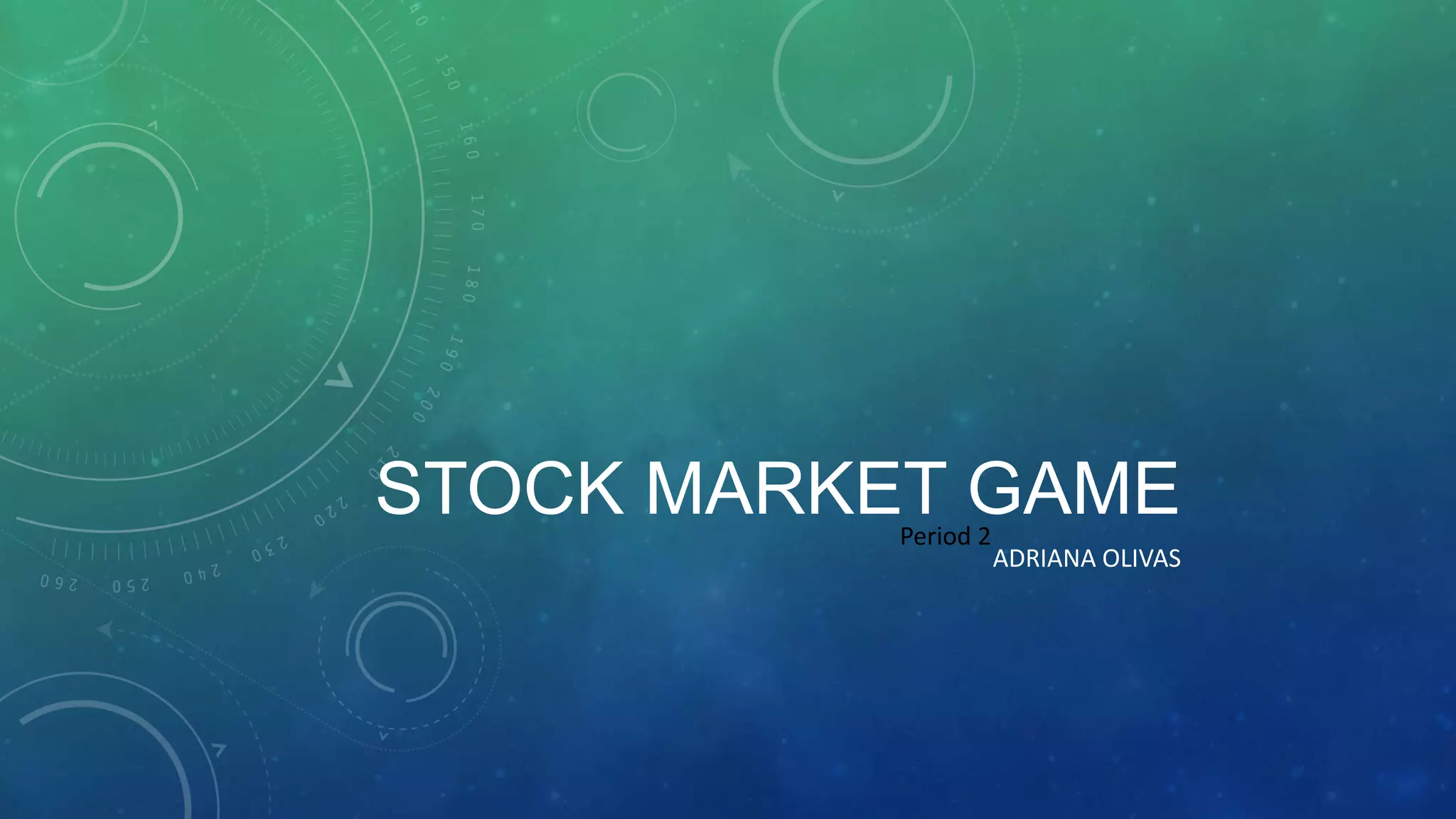 Stock market game | PPTX