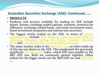 Stock Market in Australia | PPTX