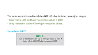 Stock Market Indices & its fluctuation | PPTX