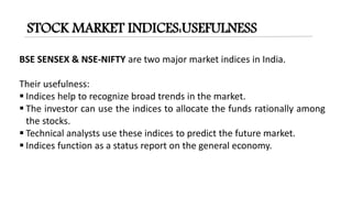 Stock Market Indices & its fluctuation | PPTX