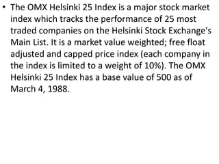 Stock market in finland | PPTX