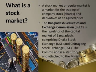 Stock market of bangladesh | PPTX